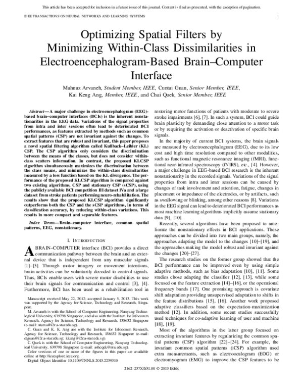 (PDF) Optimizing Spatial Filters by Minimizing-Within-Class ...
