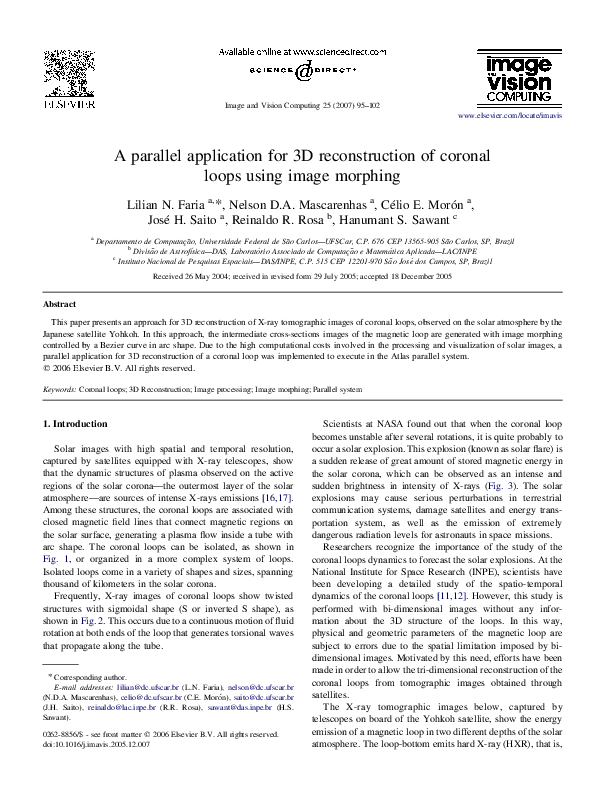 (PDF) A parallel application for 3D reconstruction of coronal loops ...