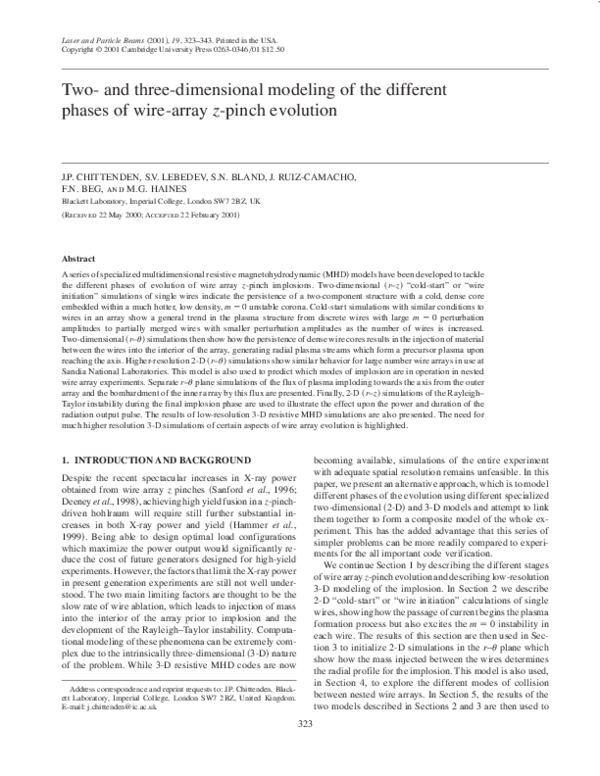 (PDF) Two- and three-dimensional modeling of the different phases of ...