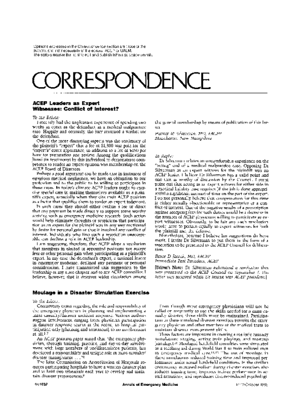 (PDF) Moulage in a disaster simulation exercise