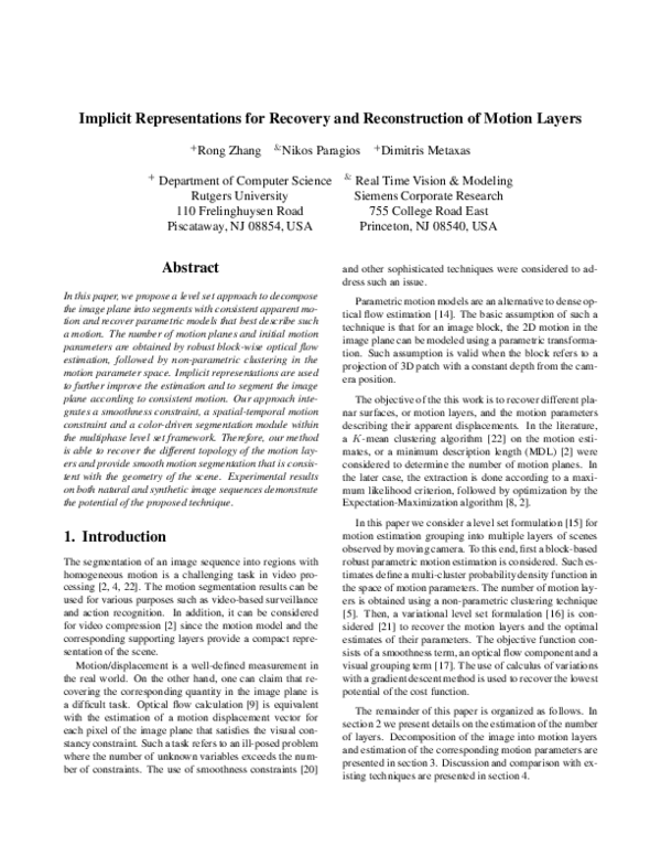 (PDF) Implicit representations for recovery and reconstruction of ...