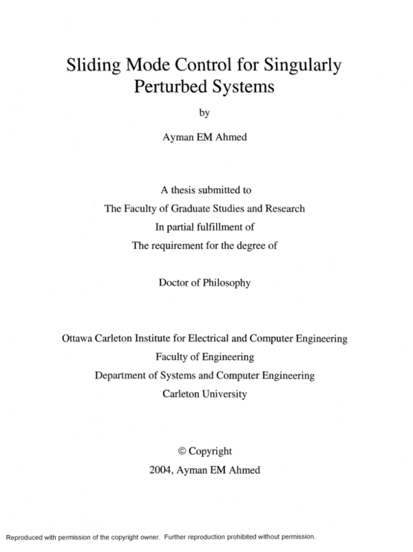(PDF) Sliding mode control for singularly perturbed linear continuous time systems: Composite ...