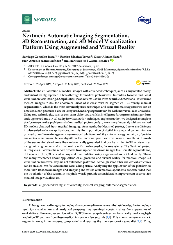 (PDF) Nextmed: Automatic Imaging Segmentation, 3D Reconstruction, and 3D Model Visualization ...