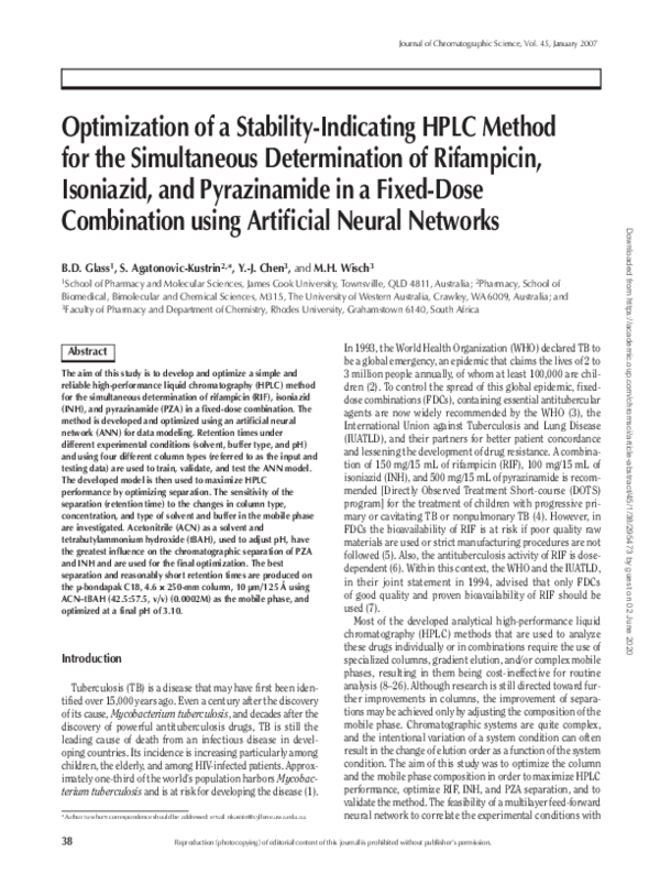 (PDF) Optimization of a Stability-Indicating HPLC Method for the Simultaneous Determination of ...