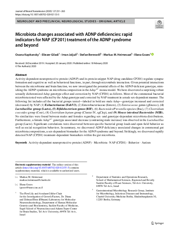 (PDF) Microbiota changes associated with ADNP deficiencies: rapid ...