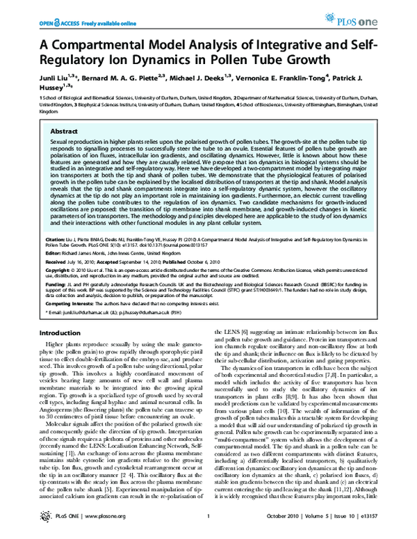 (PDF) A Compartmental Model Analysis of Integrative and Self-Regulatory ...