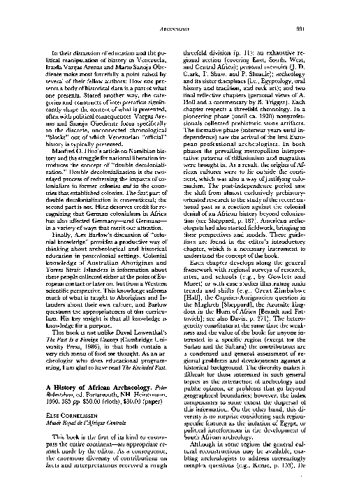 (PDF) A History of African Archaeology . Peter Robertshaw