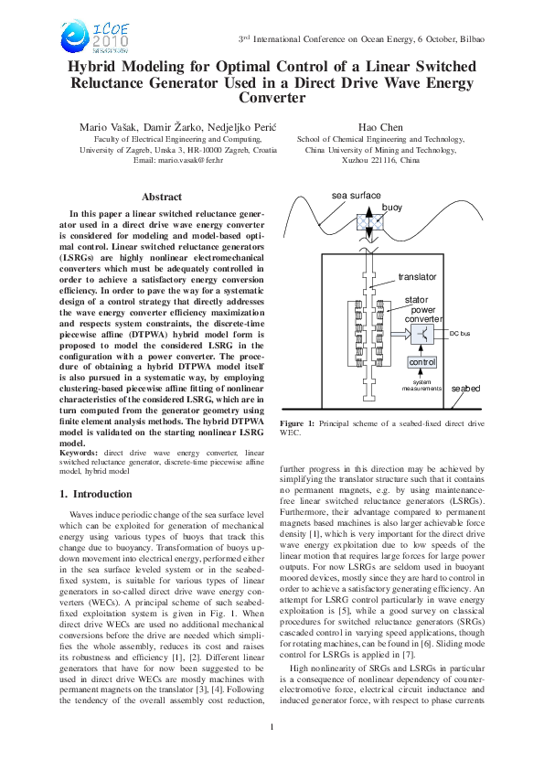 (PDF) Hybrid Modeling for Optimal Control of a Linear Switched ...