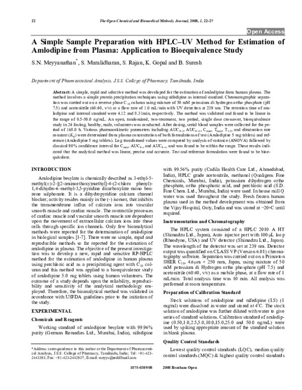 (PDF) A simple sample preparation with HPLC–UV method for estimation of ...