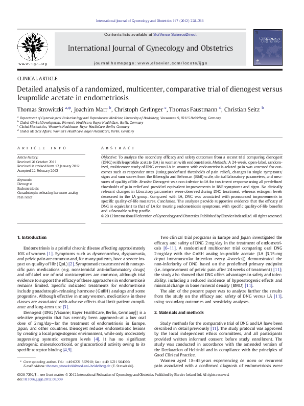(PDF) Detailed analysis of a randomized, multicenter, comparative trial ...