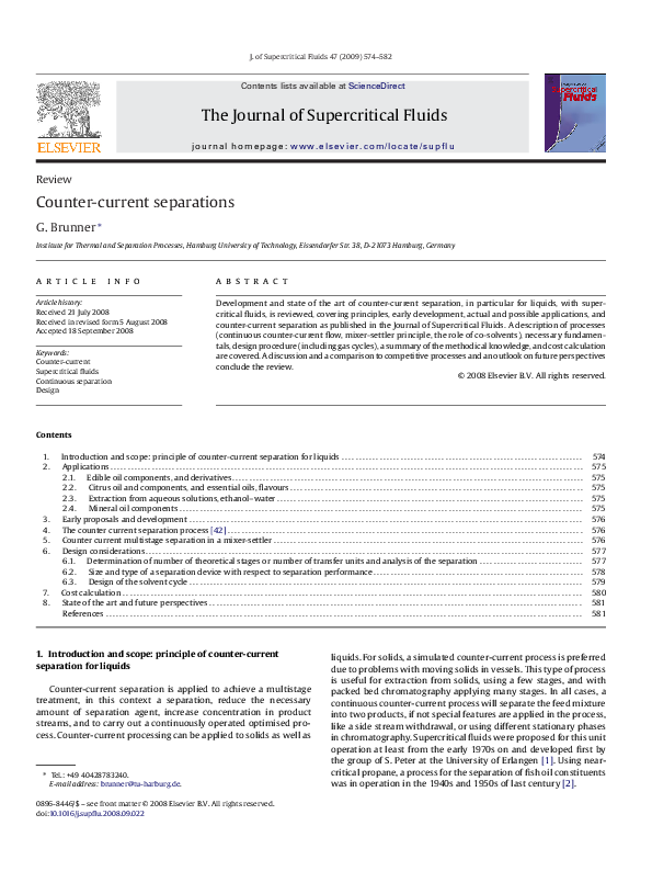(PDF) Counter-current separations