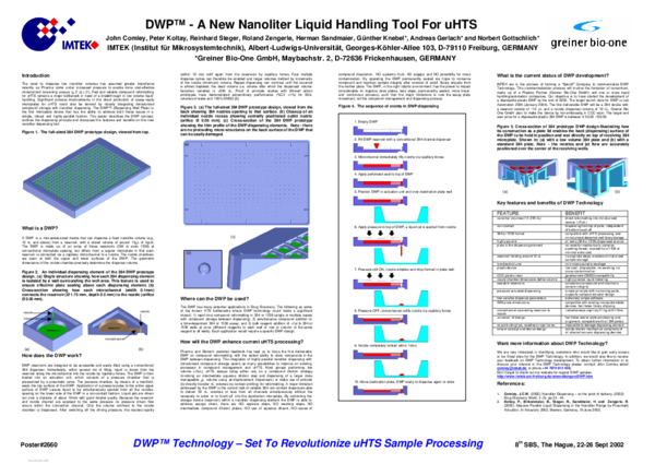 (PDF) DWP™ - A New Nanoliter Liquid Handling Tool For uHTS | Reinhard ...