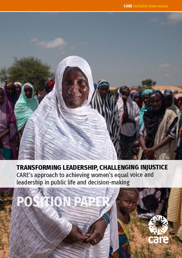 (PDF) Transforming Leadership, Challenging Injustice: CARE's approach ...