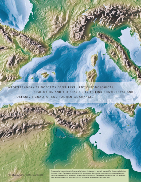(PDF) Clinoform Generation on Mediterranean Margins