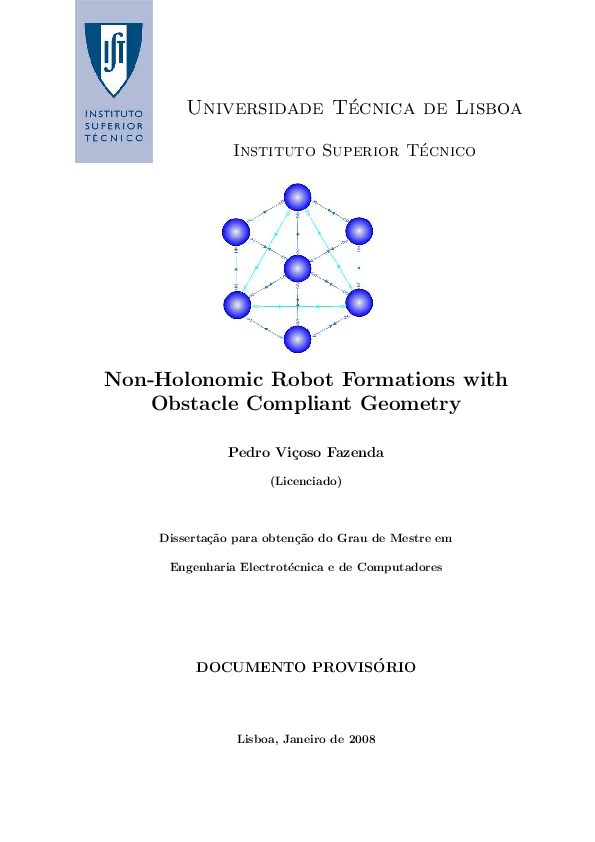 (PDF) Non-Holonomic Robot Formations with Obstacle Compliant Geometry