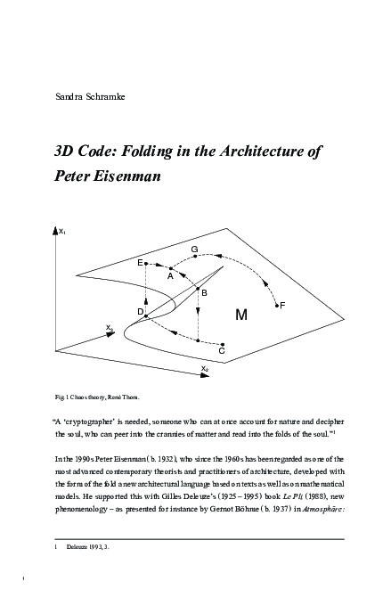 (PDF) 3D Code: Folding in the Architecture of Peter Eisenman