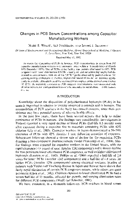 (PDF) Changes in PCB serum concentrations among capacitor manufacturing ...