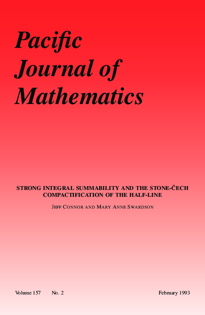 (PDF) Strong integral summability and the Stone-Čech compactification ...
