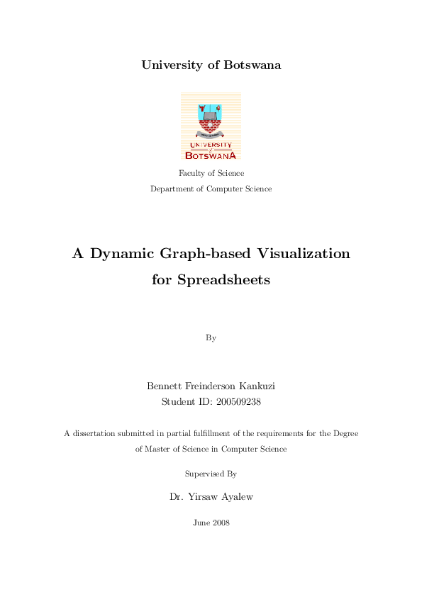 (PDF) A dynamic graph-based visualization for spreadsheets