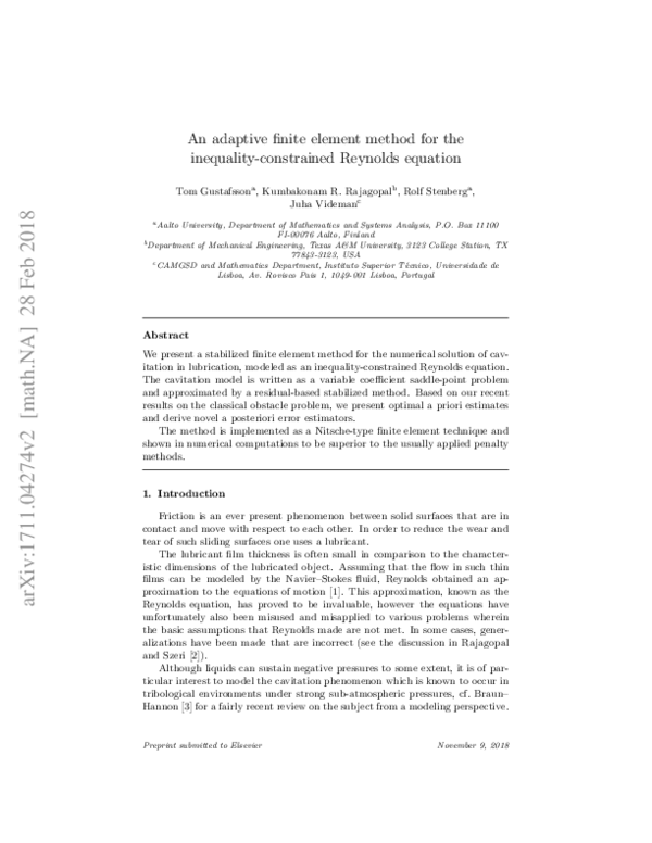 (PDF) An adaptive finite element method for the inequality-constrained ...