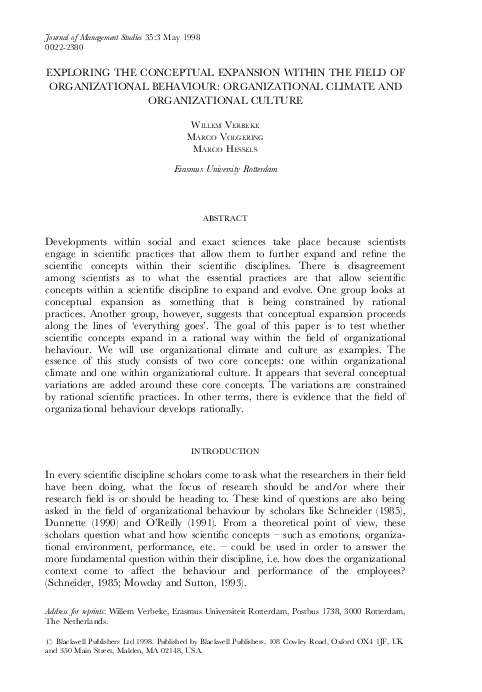 (PDF) Exploring the Conceptual Expansion within the Field of ...