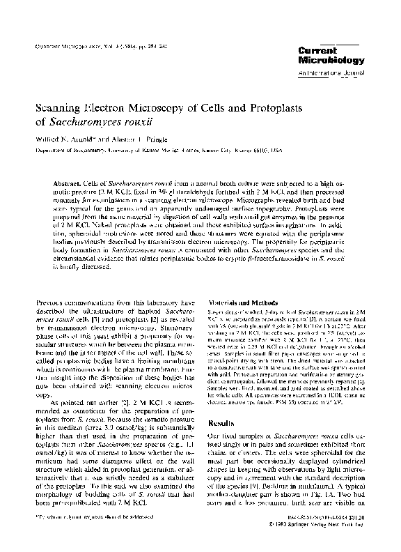 (PDF) Scanning electron microscopy of cells and protoplasts of ...