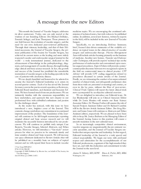 (PDF) A Message From The New Editors