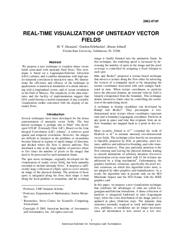 (PDF) High-Quality and Interactive Animations of 3D Time-Varying Vector Fields | Thomas Elboth ...