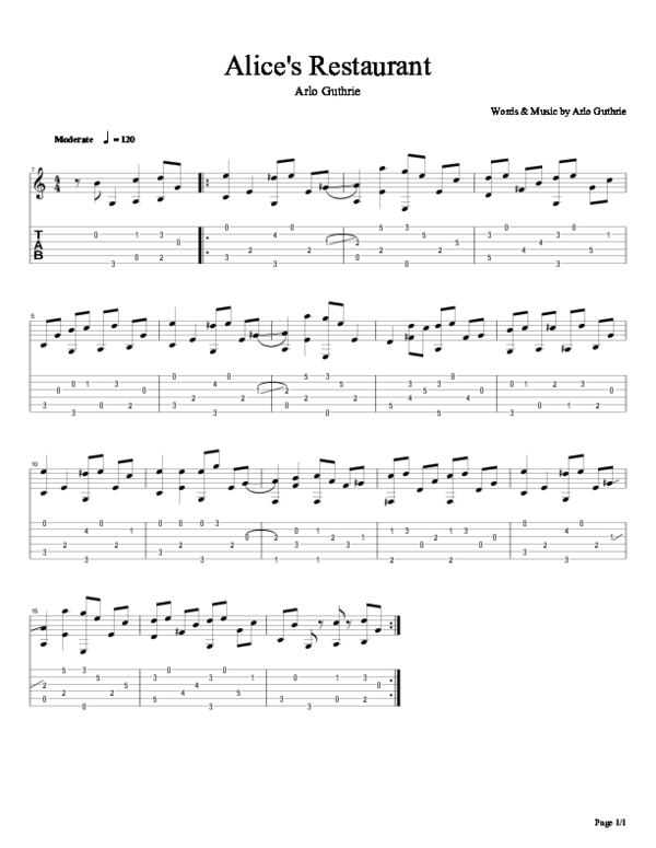 (PDF) Alice's Restaurant