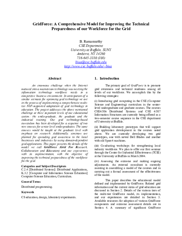 (PDF) GridForce: a comprehensive model for improving the technical ...