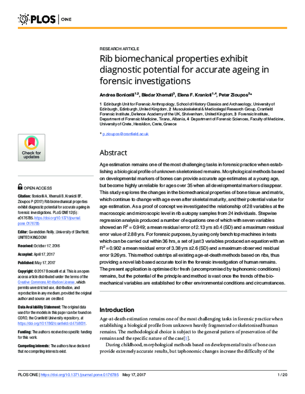 (PDF) Rib biomechanical properties exhibit diagnostic potential for ...