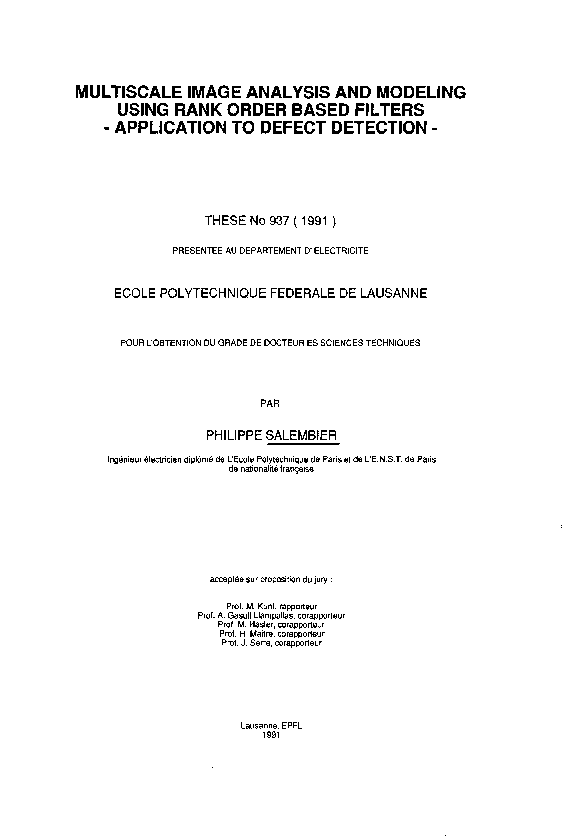 (PDF) Multiscale image analysis and modeling using rank order based filters: application to ...