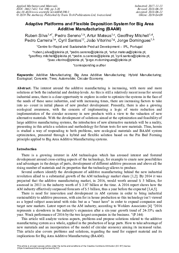 (PDF) Adaptive Platforms and Flexible Deposition System for Big Area ...