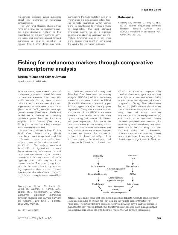 (PDF) Fishing for melanoma markers through comparative transcriptome ...