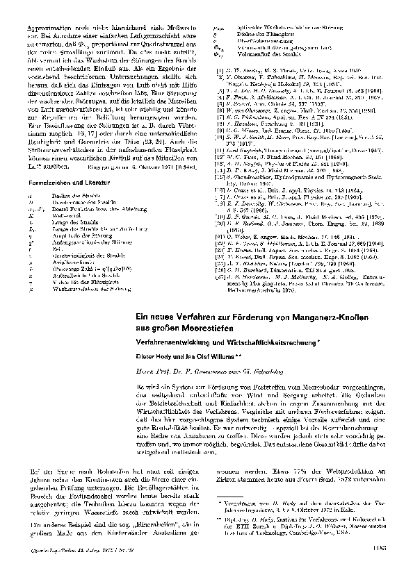 (PDF) Ein neues Verfahren zur F rderung von Manganerz-Knollen aus gro en Meerestiefen ...