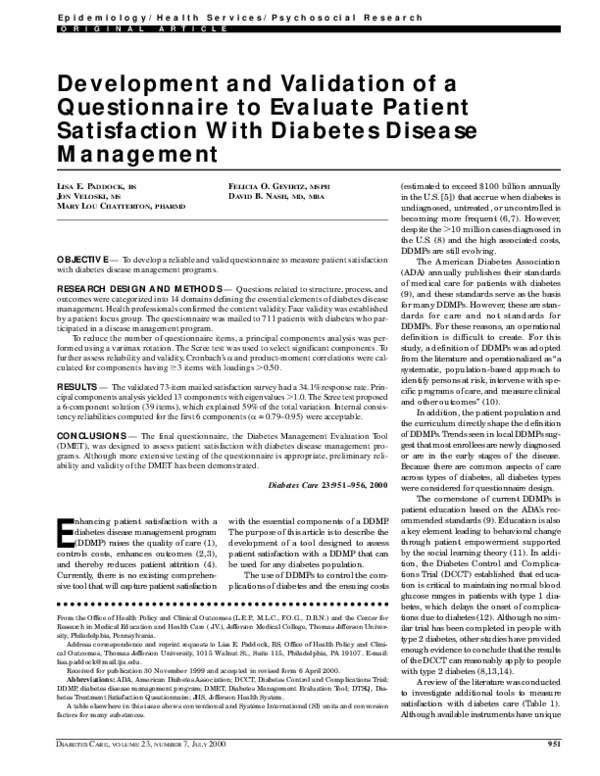 (PDF) Development and validation of a questionnaire to identify severe maternal morbidity in ...