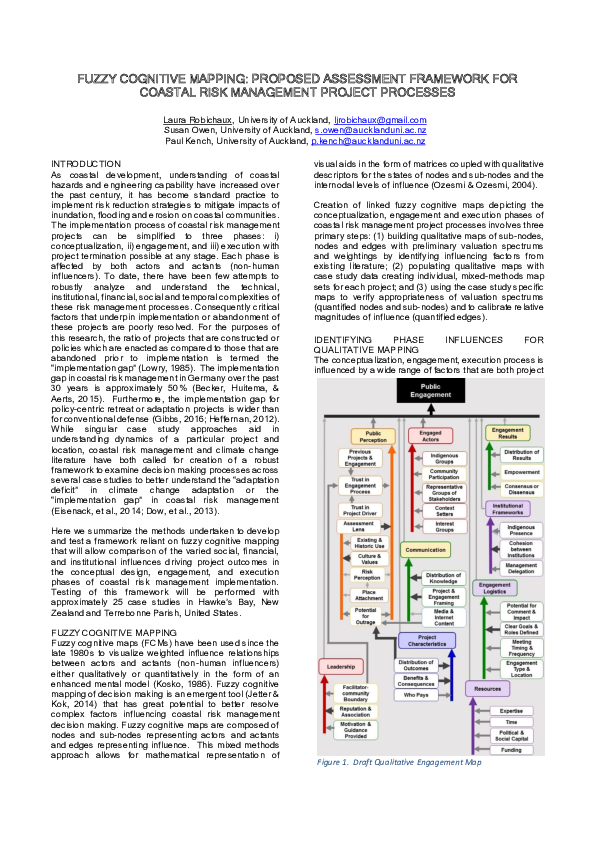 (PDF) Fuzzy Cognitive Mapping: Proposed Assessment Framework for Coastal Risk Management Project ...