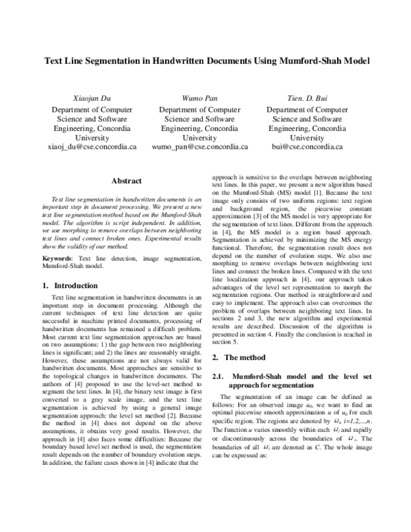 Pdf Text Line Segmentation In Handwritten Document Using A Production System Toan Nguyen