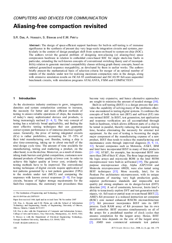(PDF) Aliasing-free compaction revisited