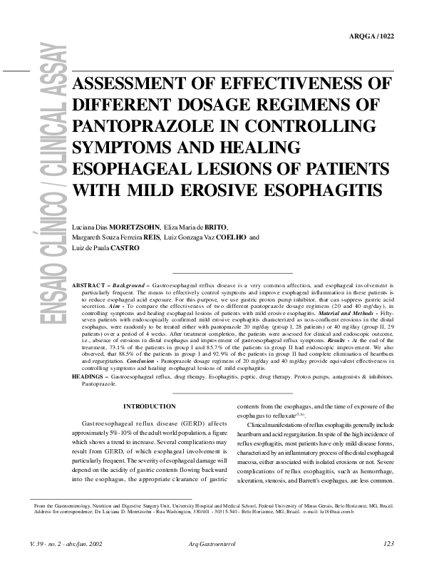 (PDF) Assessment of effectiveness of different dosage regimens of ...