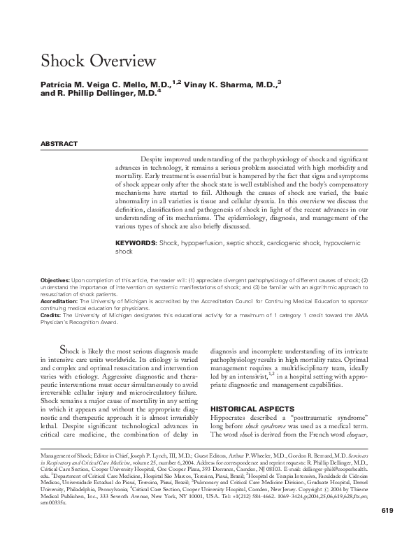 (PDF) Shock Overview