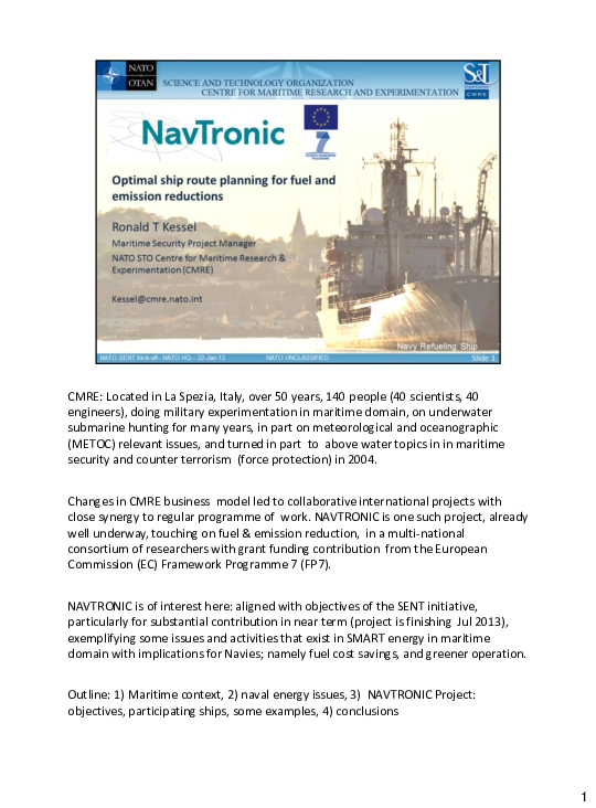 (PDF) Optimal ship route planning for fuel and emission reduction