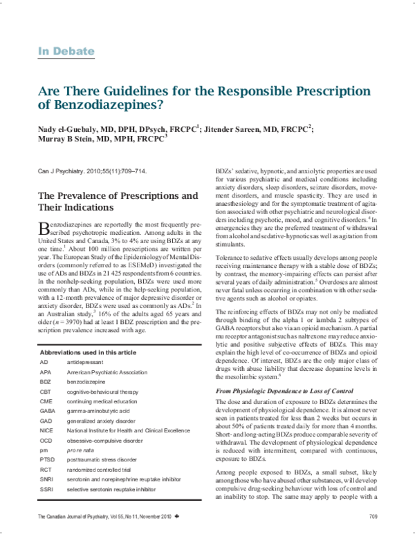 (PDF) Are there guidelines for the responsible prescription of ...