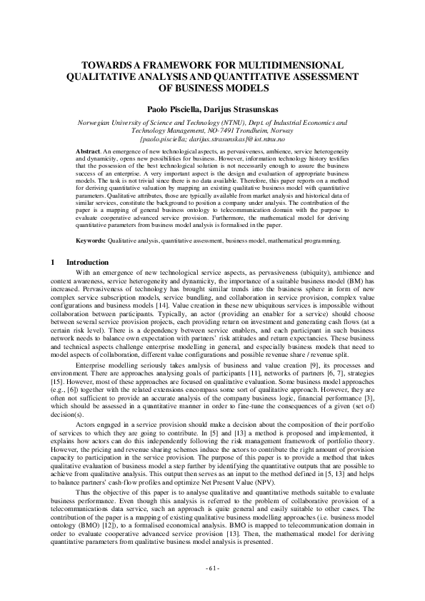 (PDF) Towards a Framework for Multidimensional Qualitative Analysis and ...