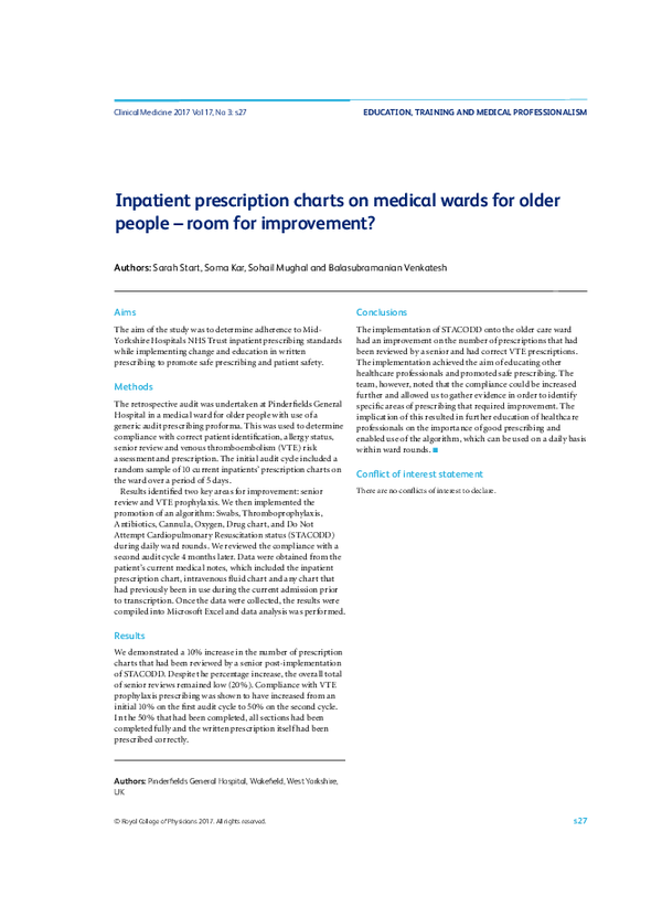(PDF) Inpatient prescription charts on medical wards for older people ...