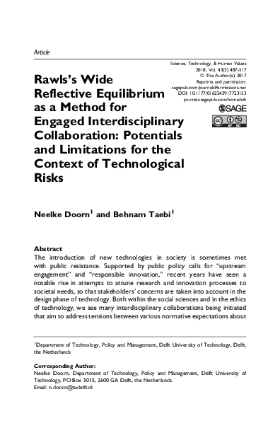 (PDF) Rawls’s Wide Reflective Equilibrium as a Method for Engaged ...