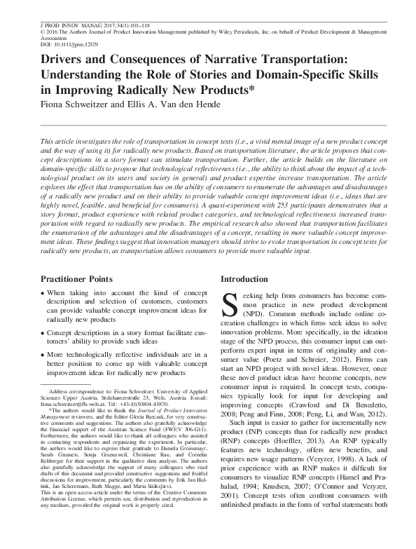 (PDF) Drivers and Consequences of Narrative Transportation ...