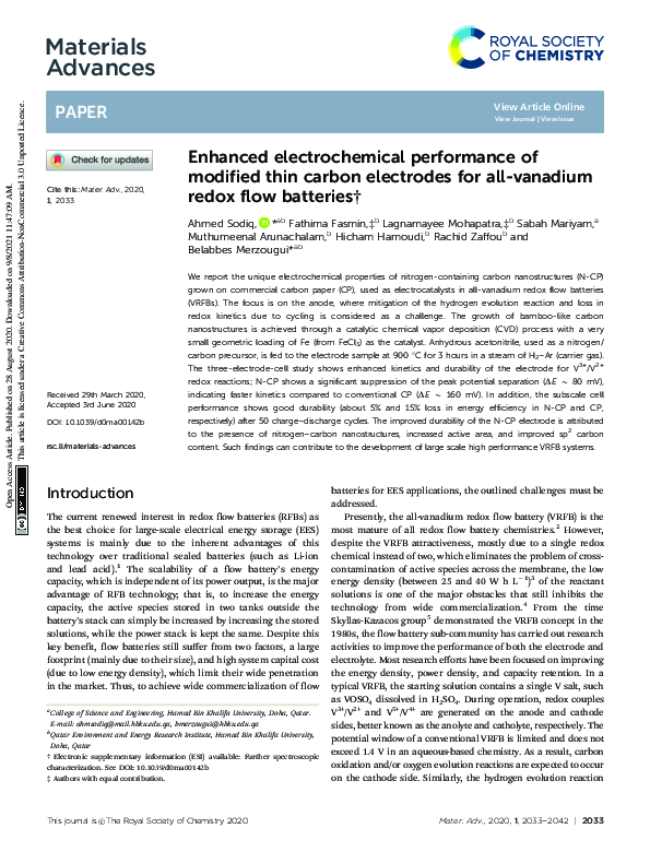 (PDF) Enhanced electrochemical performance of modified thin carbon ...