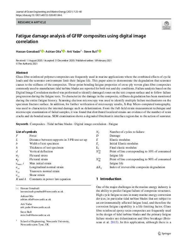 (PDF) Fatigue damage analysis of GFRP composites using digital image ...