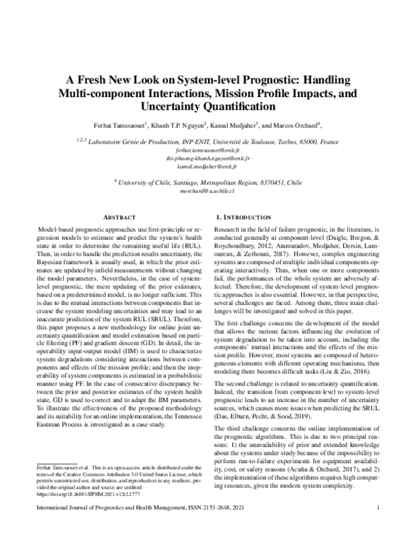 (PDF) Fresh new look for system-level prognostics